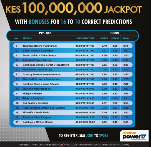 Shabiki Power 17 Mega Jackpot Predictions Archives - Goal Goal Tips