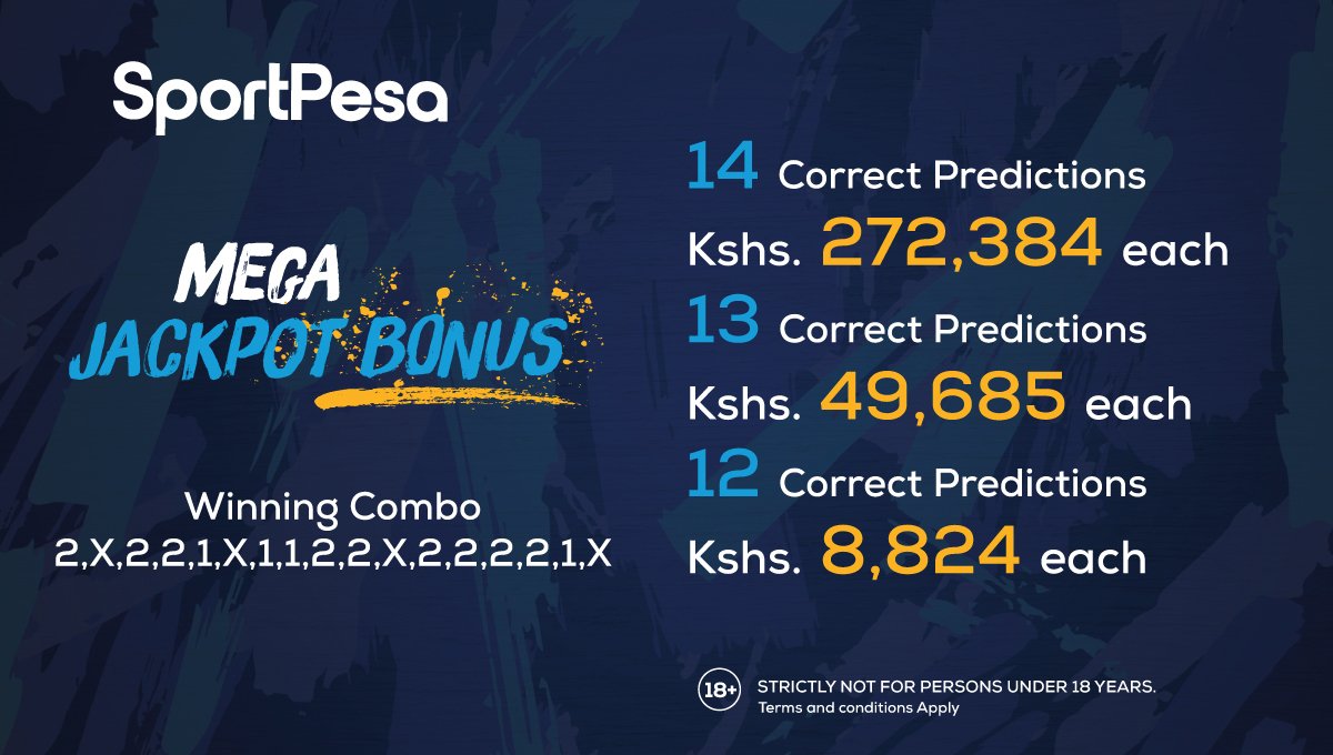 100% Accurate Sportpesa Mega Jackpot Predictions,20/11/2021-Win Ksh 167 ...