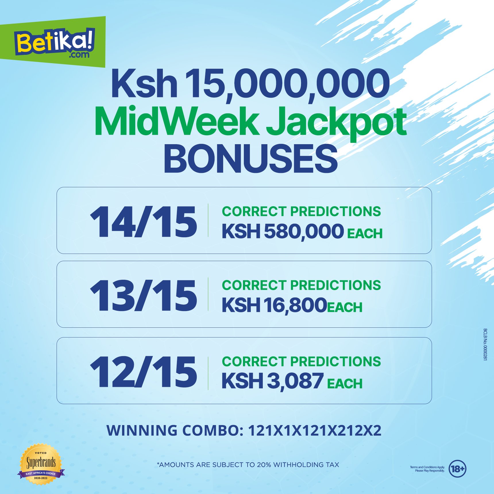 Betika Midweek Jackpot Winners And Results For This Week Goal Goal Tips